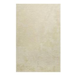 Teppich &raquo;Pisa&laquo; rund 25 mm H&ouml;he Hochflor, Microfaser, uni, weich, Shaggy, Wohnzimmer, Schlafzimmer beige Polyester B : 120cm 1 Stk., 25mm, L: 170cm