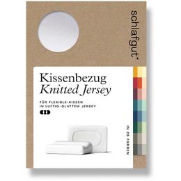 Schlafgut Kissenbezug &raquo;Pure flexibler Kissenbezug f&uuml;r Nackenst&uuml;tzkissen&laquo; Bio-Baumwolle mit Elasthan, mit Gummizug, b&uuml;gelfrei wei&szlig; Bio-Baumwolle, Obermaterial: 