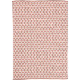CarpetFine Teppich &raquo;Frida 204&laquo; rechteckig 7 mm H&ouml;he Wendeteppich, 100% recyceltem Material (PET), Flachgewebe, Sisal Optik rosa Polyester B : 120cm 1 