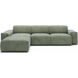 Home Affaire Ecksofa &raquo;Glimminge auch in Breitcord, Feincord, Boucl&eacute; + Easy care-Bezug&laquo; L-Form, Breite 294, Zierkissen gr&uuml;n 12% Polyaxryl, 88% 