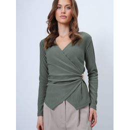 Trend Ala&ccedil;atı Stili Shirt Damen Gr&ouml;&szlig;e S gr&uuml;n