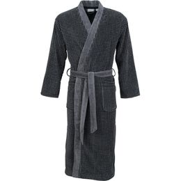 Carl Ross Herrenbademantel &raquo;Velours&laquo; 1 Stk. Kimono grau Velours 56/58 L: 130cm