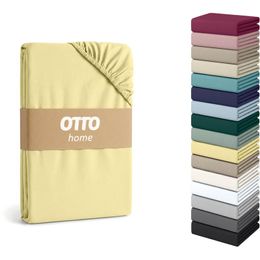 OTTO home Spannbettlaken &raquo;Physalis Topper COMFORT&laquo; bis 10 cm H&ouml;he, Bettlaken, Laken, in Comfort & Premium Qualit&auml;t gelb Jersey, Obermaterial: 100% 
