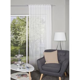 Home Wohnideen Vorhang &raquo;PANILIA&laquo; Multifunktionsband 1 Stk. tlg. Kombibandschal PANILIA mit Raschelspitze wei&szlig; Wirkware, Polyester 175cm, 