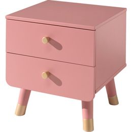 Vipack Nachttisch &raquo;Billy&laquo; Made in Europe rosa B/H/T: 43cm x 45,2cm x 40cm