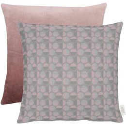 Apelt Dekokissen &raquo;Swing&laquo; Wendekissenh&uuml;lle ohne F&uuml;llung, 1 St&uuml;ck rosa Polyester B/L: 46cm x 46cm, 1 Stk.