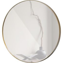 Woood Spiegel &raquo;Doutzen Metall mit Pulverbeschichtung&laquo; HRP-Stahlrahmen, Europ&auml;ischer Spiegelglasstandard, Pfleiglicht gold glasspiegel B/H/T: 80cm x 