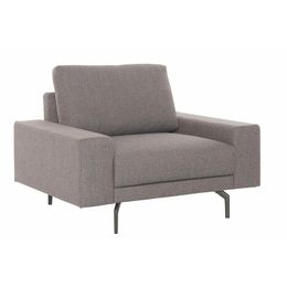 Creation BY ROLF BENZ Sessel &raquo;CR.450, Designsessel, Loungesessel&laquo; Armlehne breit niedrig, Alugussf&uuml;&szlig;e in umbragrau, Breite 120 cm braun NaturLEDER 