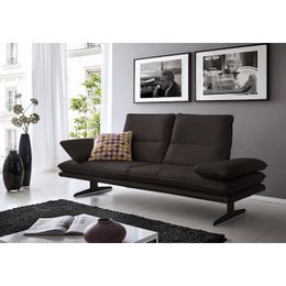 W.Schillig 2-Sitzer &raquo;broadway, Designsofa mit tollem Sitzkomfort, Breite 216cm&laquo; Sitztiefenverstellung, Kopfteil- & Seitenteilverstellung, Breite 216cm