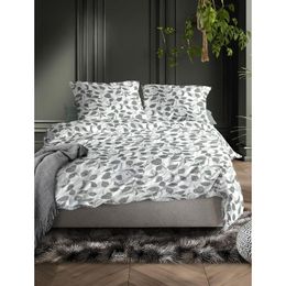 Irisette Bettw&auml;sche &raquo;Meran-HK 8588&laquo; 2 Stk. flauschig weich und w&auml;rmend gr&uuml;n Feinbiber, Obermaterial: 100% Baumwolle B/L: 135cm x 200cm, 1 Stk., 1 Stk., 