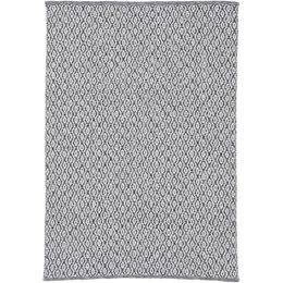 CarpetFine Teppich &raquo;Frida 202&laquo; rechteckig 7 mm H&ouml;he Wendeteppich, 100% recyceltem Material (PET), Flachgewebe, Sisal Optik grau Polyester B : 120cm 1 