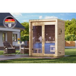 Karibu Saunahaus &raquo;Micore 1&laquo; verschiedene Varianten Bio-Ofen, externe Steuerung, 9 kW