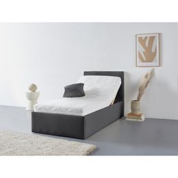 Westfalia Schlafkomfort Polsterbett &raquo;Vita&laquo; auch mit Stauraum erh&auml;ltlich, inkl. Kopfteilverstellung grau Bezug: 100% Polyester, Polsterung: Polsterwatte, Material, Gestell: 