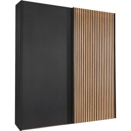 Wiemann Kleiderschrank &raquo;Denver&laquo; hochwertige Beschl&auml;ge grau Holzwerkstoff Graphit-Dekor, B/H/T: 197,3cm x 236cm x 67cm, T&uuml;ren: 2 Stk.