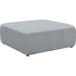 Home Affaire Polsterhocker &raquo;Utvik&laquo; passend zur Polster-Serie UTVIK grau 95% Polyester, 5% Nylon B/H/T: 98cm x 42cm x 98cm, Struktur weich