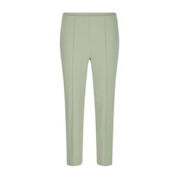 GOLDNER Damen Stretch-Hose "Kurzgr&ouml;&szlig;e Elegante 7/8-Hose mit Biesen", gr&uuml;n, Gr. 23, Obermaterial: 67% Baumwolle CO. 28% Polyamid PA. 5% Elasthan EL.,