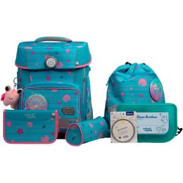 School-Mood Damen School-Mood Schulranzen &raquo;Champion Maxx Pro&laquo; retroreflektierende Fl&auml;chen mit LED-Patchy bunt B/H/T: 30cm x 40cm x 23cm