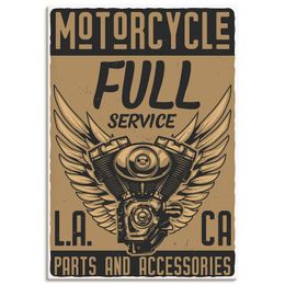 Artland Wandbild &raquo;Motorrad Los Angeles&laquo; 1 Stk. tlg. als Alubild, Leinwandbild, Poster, Wandaufkleber in verschied. Gr&ouml;&szlig;en beige B/H/T: 50cm x 70cm, 