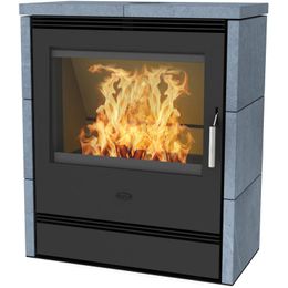 FIREPLACE Kaminofen &raquo;&raquo;R&Ouml;NKY Speckstein&laquo;&laquo; grau Loderndes Kaminfeuer sorgt f&uuml;r Gem&uuml;tlichkeit