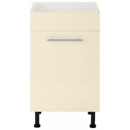 Wiho-K&uuml;chen wiho K&uuml;chen Sp&uuml;lenschrank &raquo;Ela&laquo; Breite 50 cm, h&ouml;henverstellbare F&uuml;&szlig;e beige B/H/T: 50cm x 86,5cm x 58cm