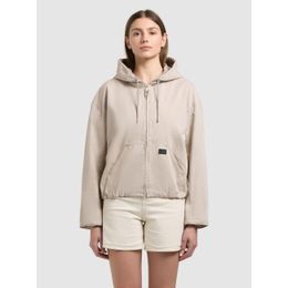 Khujo Damen Blouson "JUDY", beige, Gr. S, unifarben, Twill, 100% Baumwolle, Jacken