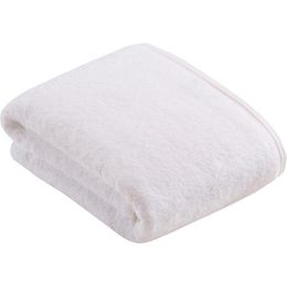 Vossen Badetuch &raquo;Vegan Life&laquo; 100% vegan wei&szlig; Webfrottier, Obermaterial: 100% Baumwolle B/L: 100cmx150cm, 1 Stk., Webfrottier