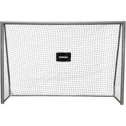 SANDORA Fu&szlig;balltor &raquo;Derby&laquo; Ron-Robert Zieler Edition, 300x200x120cm, grau/schwarz grau Polyester, Stahl B/H/L: 300cm x 200cm x 120cm, 1 Stk. Polyester