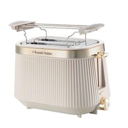 Russell Hobbs Toaster &raquo;Bront&euml; Stone 26761-56&laquo; 980 W 2 extra breite Toastschlitze, 6 Br&auml;unungsstufen, matt, Auftaufunktion beige Einheitsgr&ouml;&szlig;e Toaster