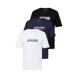 JACK & JONES Shirt 'JJCyber' male size S Navy / Red / Black / White