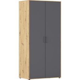 Rauch Kleiderschrank &raquo;VOYAGER Garderobe W&auml;scheschrank Schlafzimmer&laquo; in 3 verschiedenen Ausstattungen BASIC/CLASSIC/PREMIUM, mit 2 modernen 