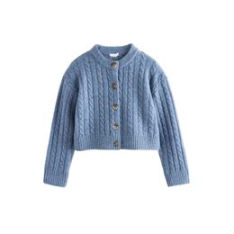 next Strickjacke M&auml;dchen Gr&ouml;&szlig;e 158 blau