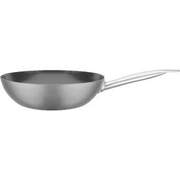 GSW Wok &raquo;Avanti&laquo; Karbon-Stahl 1 Stk. tlg. Induktion, &Oslash; 28 cm grau &Oslash; 28cm