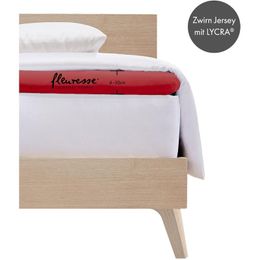Fleuresse Spannbettlaken &raquo;Topper&laquo; aus Jersey-Elasthan, f&uuml;r eine Matratzenh&ouml;he bis 10 cm rot Jersey-Elasthan, Obermaterial: 96% Baumwolle, 4% Elasthan 