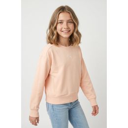 M&auml;dchen Sweatshirt "CK LOGO FASHION SWEATSHIRT", rosa, Gr. 4, Calvin Klein Jeans, unifarben, Sweatware, Obermaterial: 100% Baumwolle, Sweatshirts,