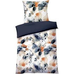 Dyckhoff Wendebettw&auml;sche &raquo;Camden&laquo; 2 Stk. bunt Satin, Obermaterial: 100% Baumwolle B/L: 135cm x 200cm, 1 Stk., 1 Stk., Satin, B/L: 80cm x 80cm, 2 Stk.