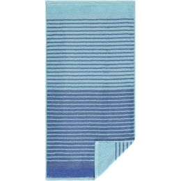 Egeria Duschtuch &raquo;Maris&laquo; Double Face mit Streifen, reine Baumwolle blau Walkfrottee, Obermaterial: 100% Baumwolle B/L: 70cmx140cm, 1 Stk., Walkfrottee