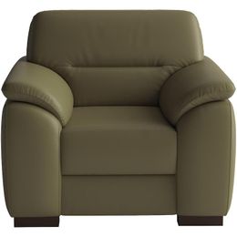 Sit & More sit&more Sessel &raquo;Montego&laquo; mit Federkern gr&uuml;n NaturLEDER , B/H/T: 106cm x 88cm x 90cm