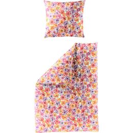 Bierbaum Bettw&auml;sche &raquo;3712&laquo; 2 Stk. Seersucker, 100 % Baumwolle, b&uuml;gelfrei lila Seersucker, Obermaterial: 100% Baumwolle B/L: 135cm x 200cm, 1 Stk., 1 