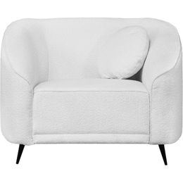 Home Affaire Sessel &raquo;Ashly&laquo; in 3 Bezugsvarianten, Boucl&eacute;, Samtoptik und Struktur weich. beige 93% Polyester, 6% Acryl, 1% Baumwolle Boucl&eacute;, B/H/T: 