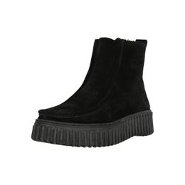 Clarks Damen Stiefel "Torhill Cozy", Gr. 42, schwarz, Leder, Schuhe, mit kuscheligem Futter