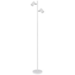 Globo LIGHTING Stehlampe &raquo;JAMES&laquo; GU10 1 Stk. Stehleuchte, GU10 Fassung, Wohnzimmer, Flur wei&szlig; 1 Stk.
