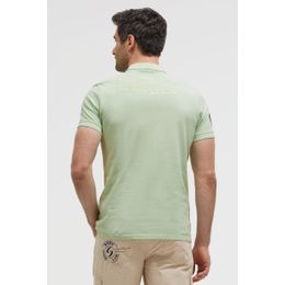 CAMP DAVID Herren Poloshirt, gr&uuml;n, Gr. M, bestickt, Piqu&eacute;, Material: 100% Baumwolle, Shirts, aus Baumwolle