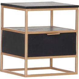 GUTMANN FACTORY Beistelltisch &raquo;Porto&laquo; schwarz B/H/T: 40cm x 46cm x 35cm