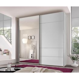 STAUD Schwebet&uuml;renschrank &raquo;Sonate Lucca mit Spiegel, Made in Germany&laquo; Mit vier verschiedenen Ausstattungsvarianten wei&szlig; Holzwerkstoff Wei&szlig; Dekor, B/H/