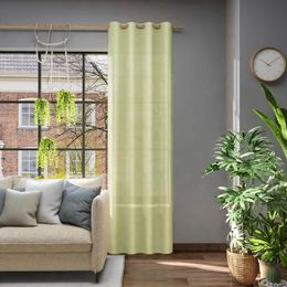 Neutex for you! Vorhang &raquo;Libre-ECO&laquo; &Ouml;sen 1 Stk. tlg. Breite 142 cm, nach Ma&szlig; gr&uuml;n Jacquard, Polyester 155cm, &Ouml;sen, 142cm