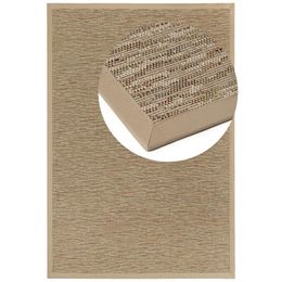 Dekowe Teppich &raquo;Basic S2 Multi&laquo; rechteckig 10 mm H&ouml;he meliert, Sisaloptik, mit Bord&uuml;re, In- und Outdoor geeignet beige Kunstfaser B : 80cm 1 Stk., 10mm, L: 