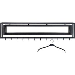 SPINDER DESIGN Garderobenleiste Metall, Breite 120 cm schwarz Metall B/H/T: 118cm x 29,5cm x 19cm