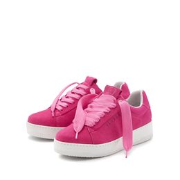 ELBSAND Damen Sneaker "Freizeitschuh, Lederschuh, Ledersneaker, Turnschuh, Schn&uuml;rschuhe", Gr. 42pink, Obermaterial: 100% Rindsleder. Decksohle: 100%