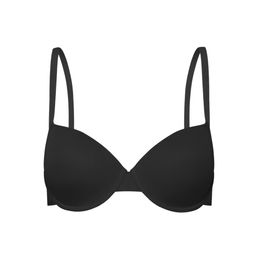 cfab BH 'Baumwoll T-Shirt-BH mit B&uuml;gel' Damen Gr&ouml;&szlig;e 85 schwarz Sommerkleid