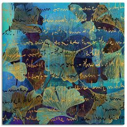 Artland Wandbild &raquo;Ginko&laquo; Muster 1 Stk. tlg. als Alubild, Leinwandbild, Poster, Wandaufkleber in verschied. Gr&ouml;&szlig;en Leinwand B/H/T: 70cm x 70cm, Leinwandbild 